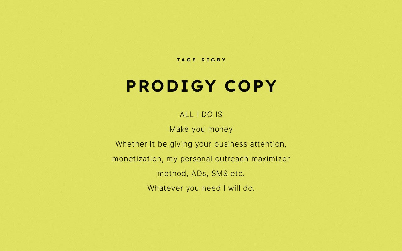Prodigy Copy
